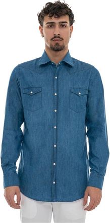 Sartoria Tramarossa Homme, Chemises, Bleu, Taille: M Chemise Marco Jeans