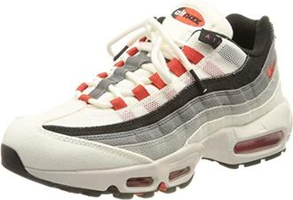 Nike Nike Air Max 95, Chaussure de Course Homme, Summit White Chili Red Off Noir, 36 EU