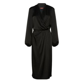 Max Mara Wickelkleid - - Dresses - Damen - Schwarzk - M