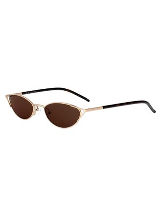 Alexander McQueen Womens Sunglasses Am0563s Gold Metal