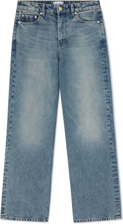 Ganni Femme, Jeans, Bleu, Taille: W25 Pantalon Tejano Corte Ancho