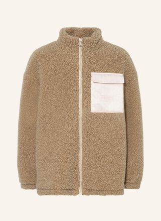 Fendi Teddyfell-Jacke beige