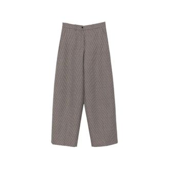 Nine In The Morning Nancy Chek Pantalon Large - Femme - Pantalons - Brun - Taille: W29