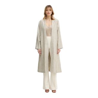 Forte_Forte Mantel mit G&uuml;rtel - - Coats - Damen - Grau - S