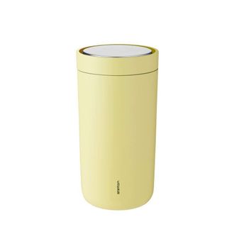Stelton to-Go Click d. Steel, 0,2 l. - Soft Yellow