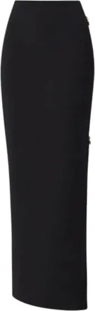 Elisabetta Franchi Femme, Jupes, Noir, Taille: 38 FR Maxi Jupe