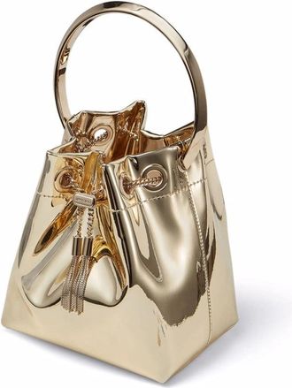 Jimmy Choo London Bon Bon Bucket Bag - Gold