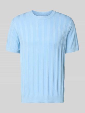 Lindbergh Strickshirt aus Viskose-Mix mit Rundhalsausschnitt