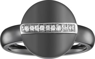 Ceranity Ceranity Damen Ring, Sterling-Silber 925, Zirkonoxid, 50 (15.9), 1-12/0064-N-50