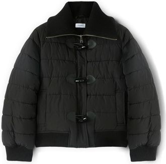 Motivi Femme, Vestes, Noir, Taille: 36 FR Doudoune matelass&eacute;e avec fermetures brandebourg