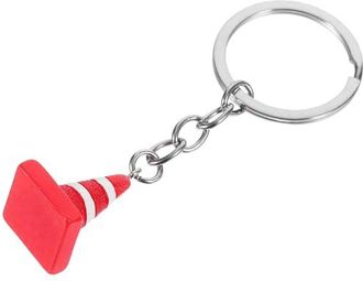 Beaupretty Porte-cl&eacute;s Mini C&ocirc;ne de Chantier Design Original pour Sac &agrave; Dos et Porte-monnaie D&eacute;coration L&eacute;g&egrave;re et Compacte Accessoire Cr&eacute;atif pour Cl&eacute;s et Sacs