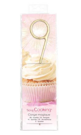 ScrapCooking Wunderkerze XXL Zahl 9 - Kategorie F1-4819