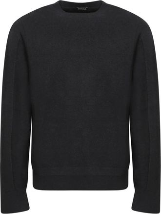 Ermenegildo Zegna Homme, Pulls, Bleu, Taille: 2XL Ueb6Ma8 10S Crew Neck Sweater