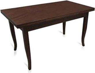 Dmora Ausziehbarer Tisch, Walnussfarbe, 160x85x79,50 cm, mit 2 Verlängerungen von 40 cm