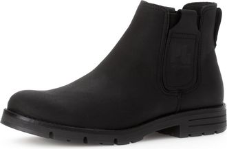 Gabor Herren Boots,Stiefeletten,recyceltes Futter,Latex Wechselfußbett,Super Flex Sohle,Schlupfstiefel,Stiefel,Booties,Black,46.5 EU / 11.5 UK