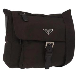 Prada Pre-owned Vintage Nylon Schultertasche - - Pre-owned - Damen - Braun - ONE SIZE