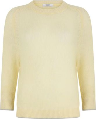 PESERICO Femme, Pulls, Jaune, Taille: 34 FR Maille ras du cou