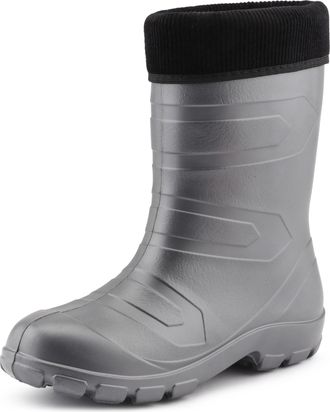 Ladeheid Damen Thermo Eva Gummistiefel federleicht LALMG879(Silber/Schwarz, 36 EU)