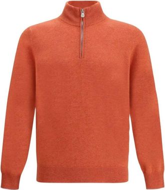 Brunello Cucinelli Homme, Pulls, Rouge, Taille: S Cashmere Sweater