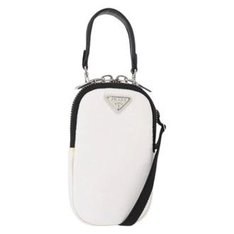 Prada Mini sac en nylon Pre-owned - Femme - Pre-owned - Blanc - Taille: ONE Size