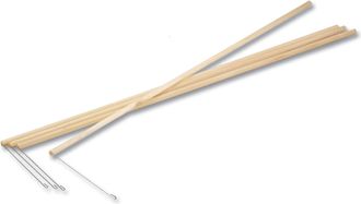 Folia Laternenstab, aus Holz, L&auml;nge: 60 cm (20 St&uuml;ck, Laternenstab)