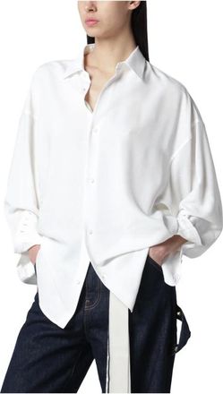 Darkpark Darkpark, Femme, Blouses et Chemises, Blanc, Taille: 38 FR Carla Oversize Gauze Shirt