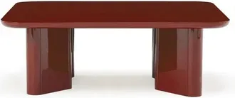 Gabrielle Paris Table basse en bois laqu&eacute; et plateau en verre Thelma Gabrielle Paris