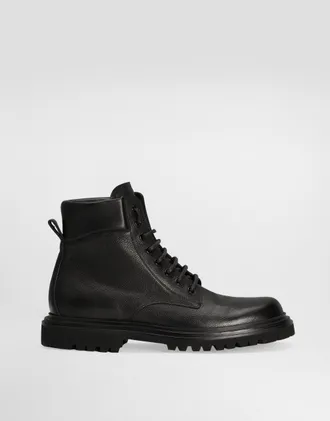 Dolce & Gabbana Stiefelette Aus Kalbsleder - Mann Stiefel Und Stiefeletten Schwarz 42.5