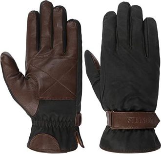 Stetson Gants en Cuir Souple Twotone Goat Homme - avec doublure, doublure Hiver automne-hiver - 9 HS marron fonce