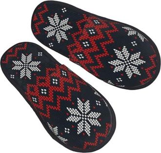 Generic Pantoufles No&euml;l Et Le Nouvel An Chaussures L&eacute;g&egrave;res Confort Chaussons Pour Unisex Homme Femme M
