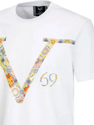 19V69 T-Shirt Rafael Baroque - Herrenshirt - Kurzarmshirt - Shirt mit Logodruck