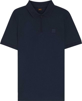 HUGO BOSS Poloshirt f&uuml;r Herren, Regul&auml;r, kurz&auml;rmlig (Blau)