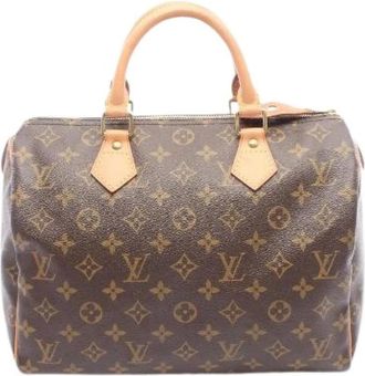 Louis Vuitton Pre-owned Speedy 30 Monogram Sac &agrave; main - Femme - Pre-owned - Brun - Taille: ONE Size