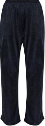 Ferragamo Femme, Pantalons, Bleu, Taille: 38 FR Pantalon Fil Lurex