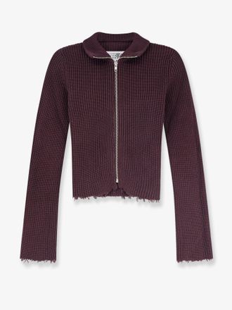Maison Margiela Ribbed cotton cardigan - MM6 MAISON MARGIELA - gender_Woman