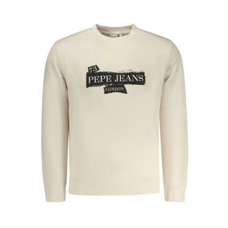 Pepe Jeans London Cotton Sweatshirt - - Sweatshirts & Hoodies - Herren - Beige - 2XL