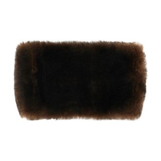 Valentino Garavani Haarreif mit Pelzbesatz - - Accessories - Damen - Braun - ONE SIZE