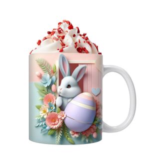 Generico Kaffeetassen f&uuml;r Ostern, 350 ml, auslaufsicher, lustiges Detail f&uuml;r den Schreibtisch, Ostern, Wasser, f&uuml;r Tee, Milch, Wasser, Haus, Schlafzimmer, Wohn