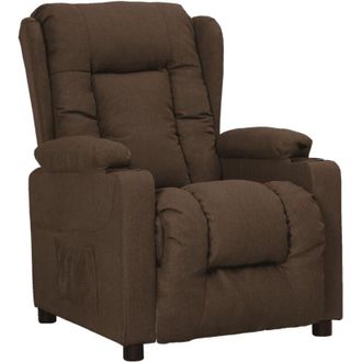 vidaXL Relaxsessel Braun Stoff Vidaxl