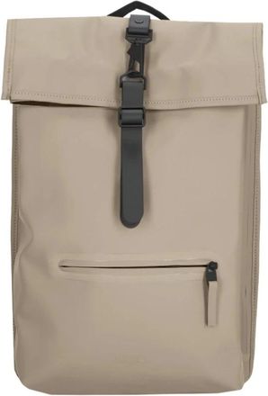 Rains Rolltop Rucksack - - Bags - unisex - Beige - ONE SIZE