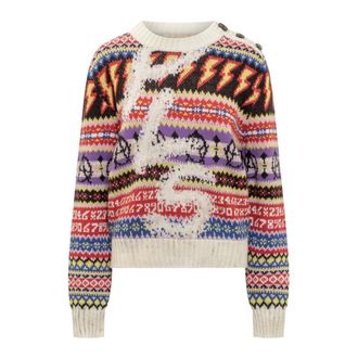 Philosophy di Lorenzo Serafini Femme, Pulls, Multicolore, Taille: 36 FR Pull à Manches Longues