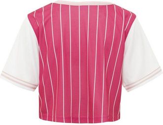 Karl Kani Kurzarmshirt Karl Kani Chest Signature Pinstripe Short Baseball Shirt (1-tlg)