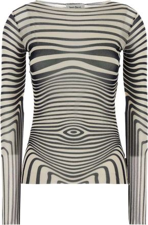 Jean Paul Gaultier Femme, Tops, Multicolore, Taille: 38 FR Top en maille imprim&eacute;e