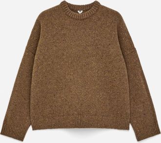 Arket Wollpullover Mit Rundhalsausschnitt -Braun