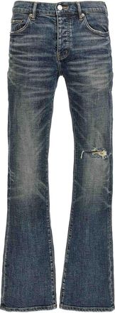 Purple Straight Leg Jeans - Blau
