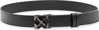 Off-white Homme, Accessoires, Noir, Taille: 85 CM Arrow Buckle Leather Belt