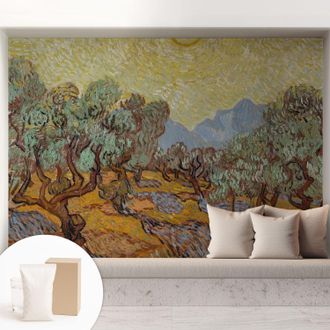 Tulup Carta Da Parati Non Tessuto - Con Colla Gratuita - Con Motivi Moderni - Design Elegante Per Pareti Ulivi 208x146 Cm