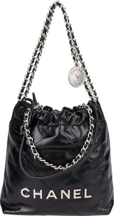 Chanel Crossbody Bags - Chanel Noir Quilted Calfskin Small 22 Shoulder Bag - Gr. unisize - in Schwarz - f&uuml;r Damen