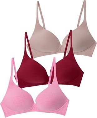 Marks and Spencer Lot de 3 Soutiens-Gorge Invisibles plongeants sans Armature, Bonnets A à F Femmes 85