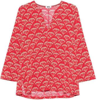 Siyu V-Pullover - Rot